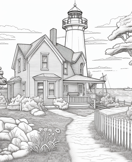 coloring pages cape cod