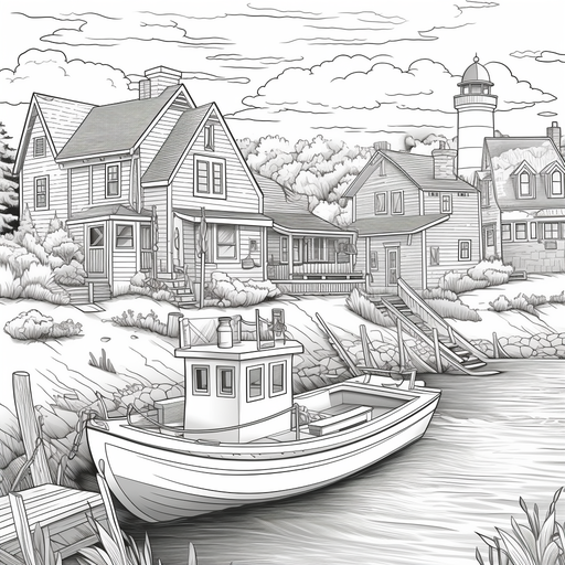 cape cod coloring book